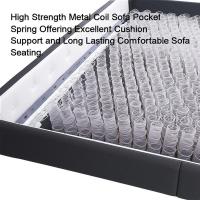 China High Carbon Steel Wire Sofa Pocket Spring with Customizable Size and Noiseless Design for Enhanced Comfort for sale