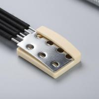 China Half Plastic Covered Zinc Coated 4-5 Holes Sofa Spring Clip for Zigzag Spring Furniture Accessories for sale