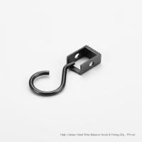 China High Carbon Steel Wire Balance Hook and Fixing Clip for Zigzag Spring Fixation with 97mm Length for sale