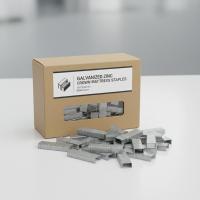 China Galvanized Zinc 18/19/22mm Crown Mattress Staple Upholstery Staple with 6000pcs/cnt Packing for Furniture and Mattress for sale