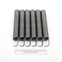 China 1.5 mm Diameter High Carbon Steel Wire Balance Hook Spring Fixing Clips with 97 mm Length for Sofa Furniture for sale