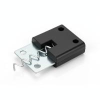 China 4-Hole Zinc-Plated Sofa Spring Clip Half Plastic Covered for Upholstery Zigzag Nozag Clip for sale