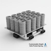 China Customizable Height Sofa Pocket Spring with High Carbon Steel Wire and Individual Pocketed Spring Coils for sale