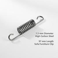 China 1.5 mm Diameter High Carbon Steel Wire Balance Hook Spring Fixing Clips with 97 mm Length for Sofa Furniture for sale