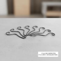 China 1.5 mm Diameter High Carbon Steel Wire Balance Hook Spring Fixing Clips with 97 mm Length for Sofa Furniture for sale