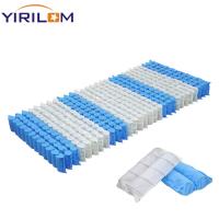 China High Carbon Steel Wire Mattress Pocket Spring with 1.0mm-2.3mm Steel Diameter and 7 Zones Customizable Pocket Spring Unit for sale