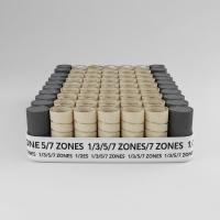 China High Carbon Steel Wire Mattress Pocket Spring Unit with Non Woven Fabric Cover and Zoned Support (1/3/5/7 Zones) for sale