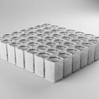 China High Carbon Steel Wire Mattress Pocket Spring with 1.0mm-2.3mm Steel Diameter and 7 Zones Customizable Pocket Spring Unit for sale