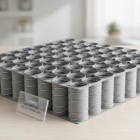 China High Carbon Steel Wire Mattress Pocket Spring with 1.0mm-2.3mm Steel Diameter and 7 Zones Customizable Pocket Spring Unit for sale