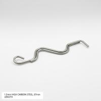 China 1.5 mm Diameter High Carbon Steel Wire Balance Hook Spring Fixing Clips with 97 mm Length for Sofa Furniture for sale