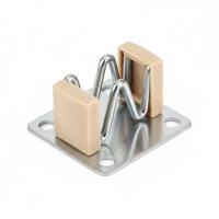 China 4-Hole Zinc-Plated Sofa Spring Clip Half Plastic Covered for Upholstery Zigzag Nozag Clip for sale