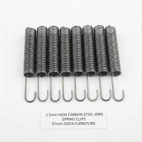 China 1.5 mm Diameter High Carbon Steel Wire Balance Hook Spring Fixing Clips with 97 mm Length for Sofa Furniture for sale