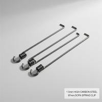 China 1.5 mm Diameter High Carbon Steel Wire Balance Hook Spring Fixing Clips with 97 mm Length for Sofa Furniture for sale