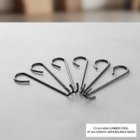China 1.5 mm Diameter High Carbon Steel Wire Balance Hook Spring Fixing Clips with 97 mm Length for Sofa Furniture for sale