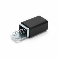 China 4-Hole Zinc-Plated Sofa Spring Clip Half Plastic Covered for Upholstery Zigzag Nozag Clip for sale