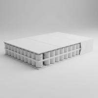 China White Mattress Pocket Spring Unit with Durable Spring Pocket Coils and Hypoallergenic Non-Woven Fabric in Customizable Sizes for sale