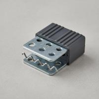 China 5 Holes Zinc Coated Half Plastic Covered Spring Clip for Sofa Zig Zag Springs for sale