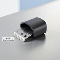China 4-Hole Zinc-Plated Sofa Spring Clip Half Plastic Covered for Upholstery Zigzag Nozag Clip for sale