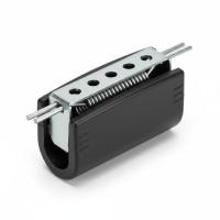 China 5 Holes Zinc Coated Half Plastic Covered Spring Clip for Sofa Zig Zag Springs for sale