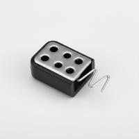 China 4-Hole Zinc-Plated Sofa Spring Clip Half Plastic Covered for Upholstery Zigzag Nozag Clip for sale