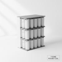 China 18cm 20cm Height 7 Zone Mattress Pocket Spring Unit Comfortable Pocket Coil Spring for sale
