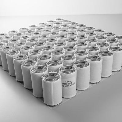China 1.8mm Steel Wire Individually Wrapped Rolled Up Sofa Pocket Spring For Customized Furniture for sale