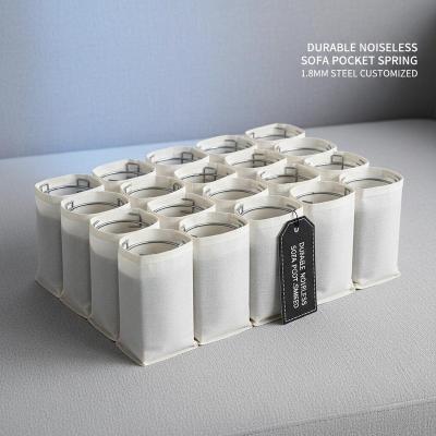 China 1.8mm Steel Noiseless Breathable Sofa Pocket Spring for Customized Sofa Cushion for sale