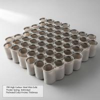China 70# High Carbon Steel Wire Sofa Pocket Spring with Individual Pocketed Coils and 4 Inches Thickness for sale
