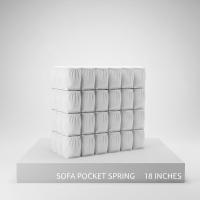 China hot selling sofa pocket spring 18inches size white fabric pocket spring for sale