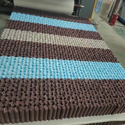 China 7 Inches Height Zone Pocket Coil Spring with High Carbon Steel Wire for Mattress Manufacturing for sale