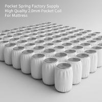 China High Tensile 2.0mm Wire Diameter Pocket Coil Spring with 10 Years Warranty for Mattress for sale