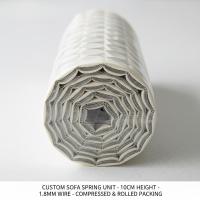 China Customized 1.8mm Steel Wire 10cm Height Sofa Pocket Spring Unit with Compressed and Rolled Packing for sale