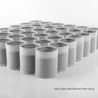 China High Carbon Steel Wire Mattress Pocket Spring with 1.0mm-2.3mm Steel Diameter and Non Woven Fabric Cover for sale