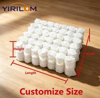 China 4 Inch Height Sofa Pocket Spring with High Carbon Steel Wire and Non-woven Fabric for Luxury Furniture for sale
