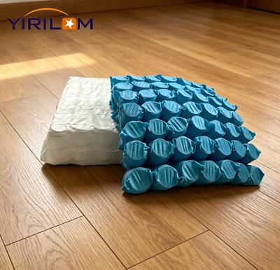 China 1.0mm Zinc Wire Diameter White Roll Up Pocket Spring For Pillow for sale