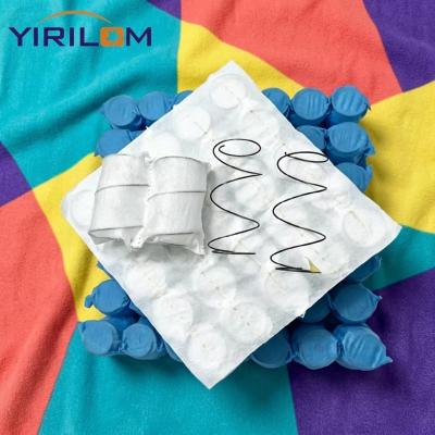 China White Non-woven Fabric Micro Pocket Spring Coil for Sofa Seat and Cushion with Steel Wire for sale