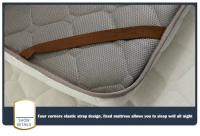 China Custom Gel-infused Memory Foam Mattress Topper with Hypoallergenic Cover and 10-year Warranty for sale