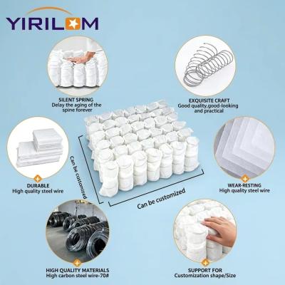 China High Carbon Steel Wire Sofa Pocket Spring Unit with 6-12cm Height and Non Woven Fabric Cover for sale