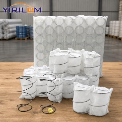 China Customized Size Steel Wire Independent Pocket Coil Spring for Sofa Seating Pad and Cushion for sale