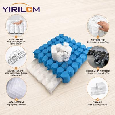 China Customized Size 1.0mm-2.3mm Steel Wire Durable Non-Woven Fabric Sofa Pocket Spring Unit for sale