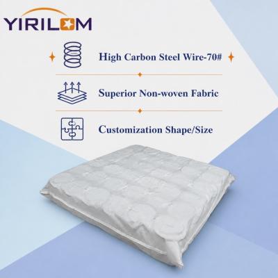 China 6-12cm Height Adjustable Sofa Pocket Spring Unit with #70 Steel Wire and Non Woven Fabric Cover for sale