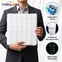 China Eco-Friendly High Carbon Steel Wire Non-Woven Fabric Covered Pocket Spring Unit for Sofa with Customized Size for sale