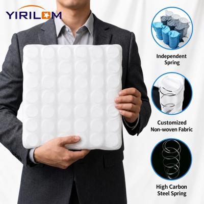 China Eco-Friendly High Carbon Steel Wire Non-Woven Fabric Covered Pocket Spring Unit for Sofa with Customized Size for sale