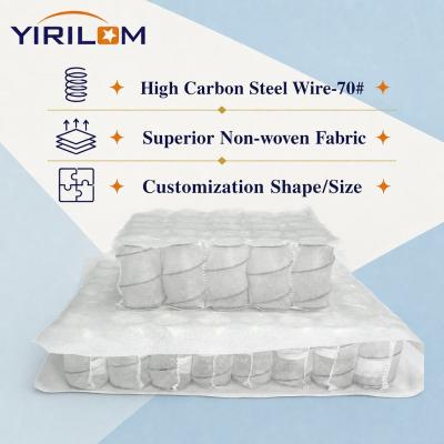 China Individually Wrapped Sofa Pocket Spring with High Elastic Steel and Non Woven Fabric Cover in 6-25cm Height for sale