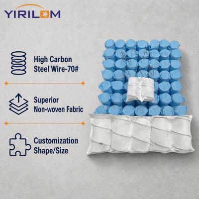 China Superior Rebound Elastic 1.8mm Wire Pocket Spring Coil for Sofa Cushion with Customized Size for sale
