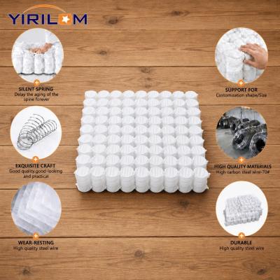 China Compressed and Rolled 70# High Carbon Steel Wire Pocket Spring Unit with 4 Inches Thickness for Sofa Manufacturing for sale