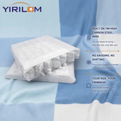 China 2.0mm Steel Wire Customized Size Independent Pocketed Coil Spring for Luxury Sofa Seat Cushion for sale
