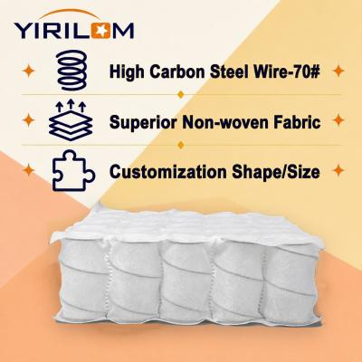 China 1.6mm-2.0mm Wire Diameter Steel Pocket Coil Spring Unit with Customized Size for Sofa Cushion for sale