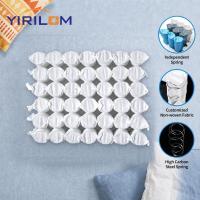 China 18x18 Inch Square Pocket Spring Coil Unit with 1.0mm-1.8mm Steel Wire and 6-12cm Spring Height for Sofa Seat Cushion for sale