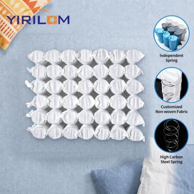 China 18x18 Inch Square Pocket Spring Coil Unit with 1.0mm-1.8mm Steel Wire and 6-12cm Spring Height for Sofa Seat Cushion for sale